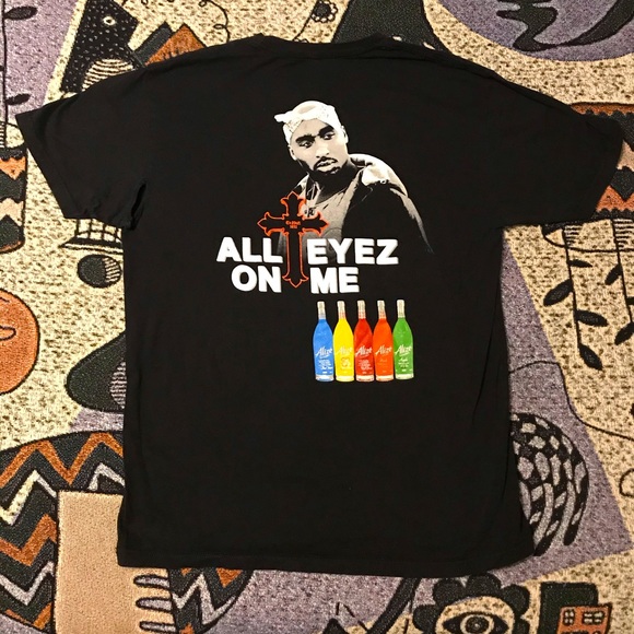 Shirts | Tupac Alize Rap Shirt Raptee Hip Hop Retro L | Poshmark